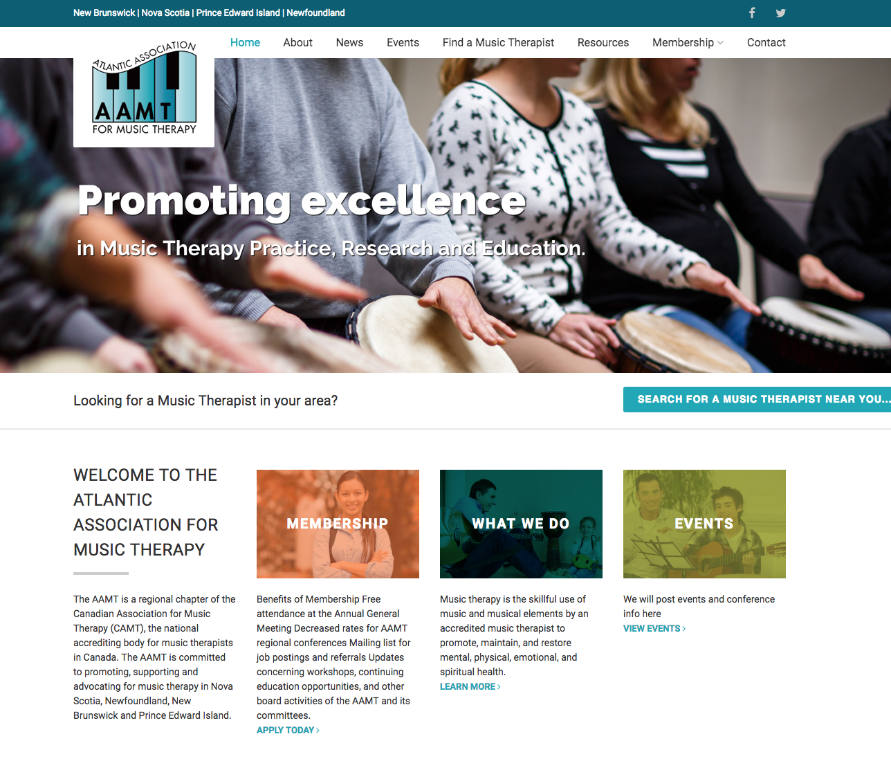 The Atlantic Association for Music TherapyHalifax NS Eastwood Design